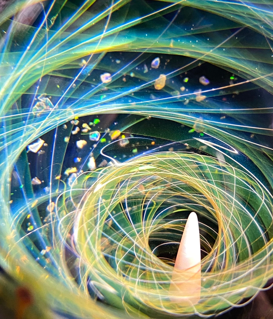 Raven Copeland Spiked opal silver and gold fume webbed | Etsy