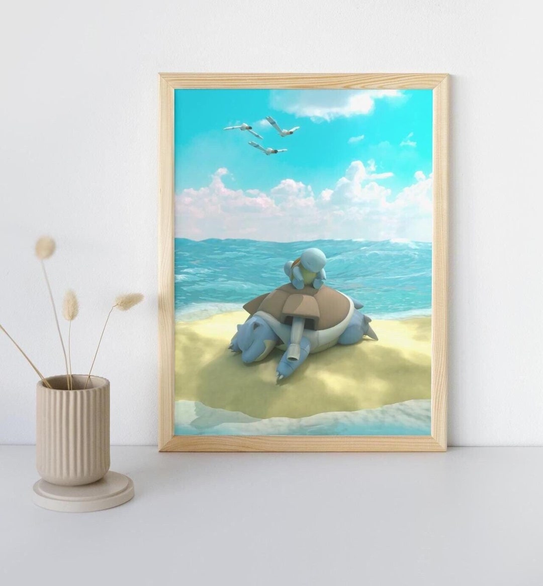 Pokemon Squirtle and Blastoise Sleeping Print - Etsy