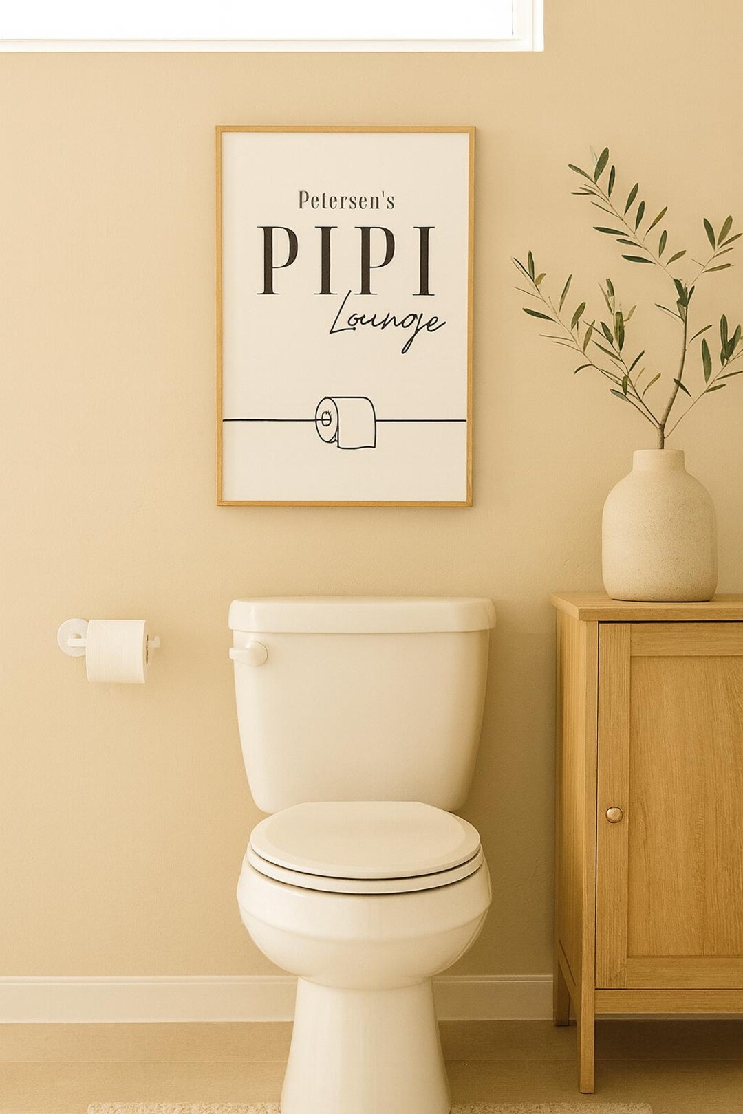 Personalized Toilet Poster – Pee Lounge Sign | Funny Bathroom Wall ...