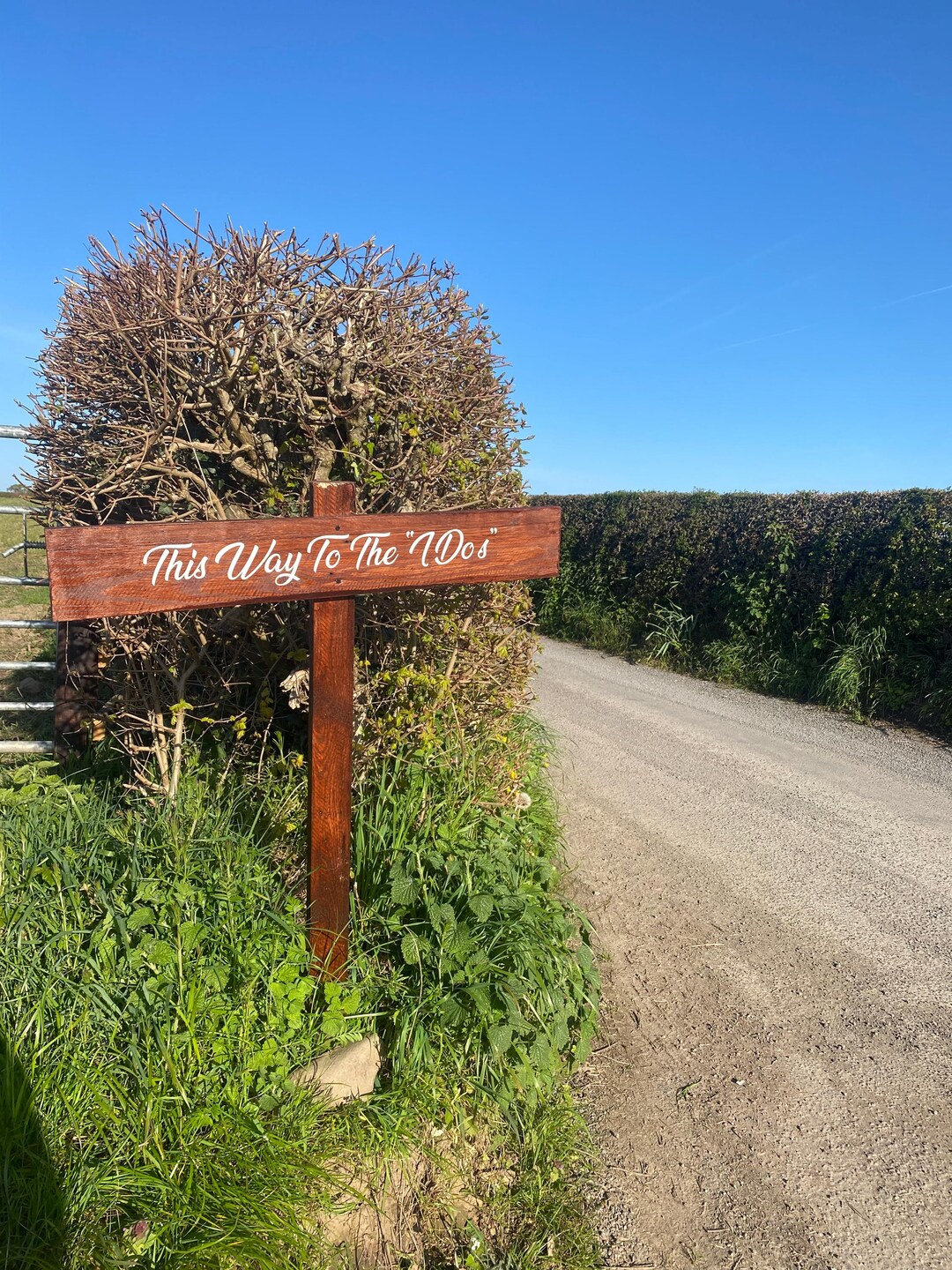 Personalised Pallet Wedding Signs. Outdoor Wedding Welcome Signage ...