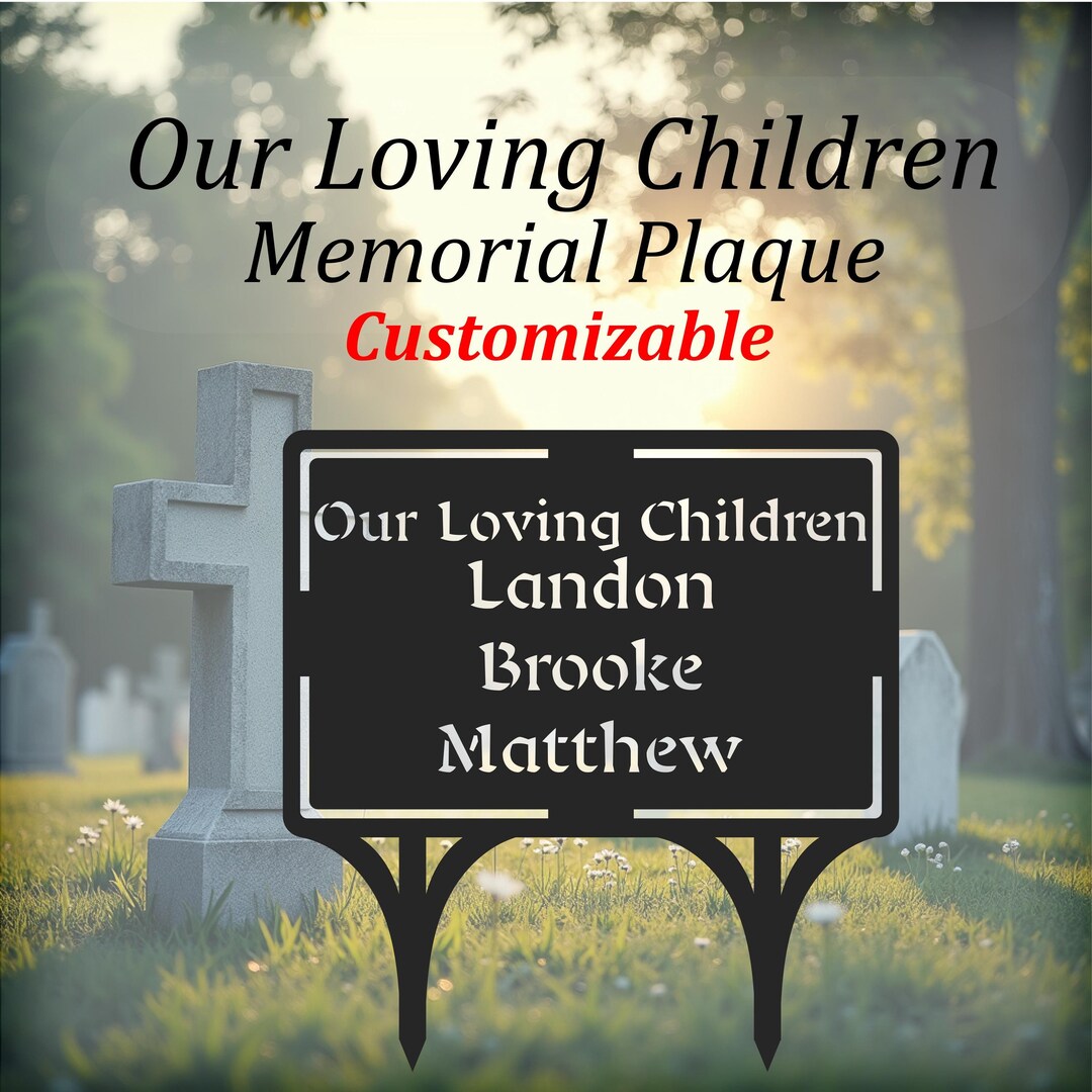 Personalized Memorial Plaque for Parents Headstone - Our Loving ...