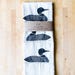 Loon Kitchen Towel, Handprinted, Loon Print - Etsy