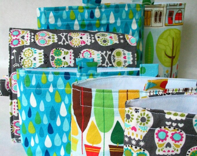 Reusable Sandwich and Snack Bags Customized Set of 6 You - Etsy