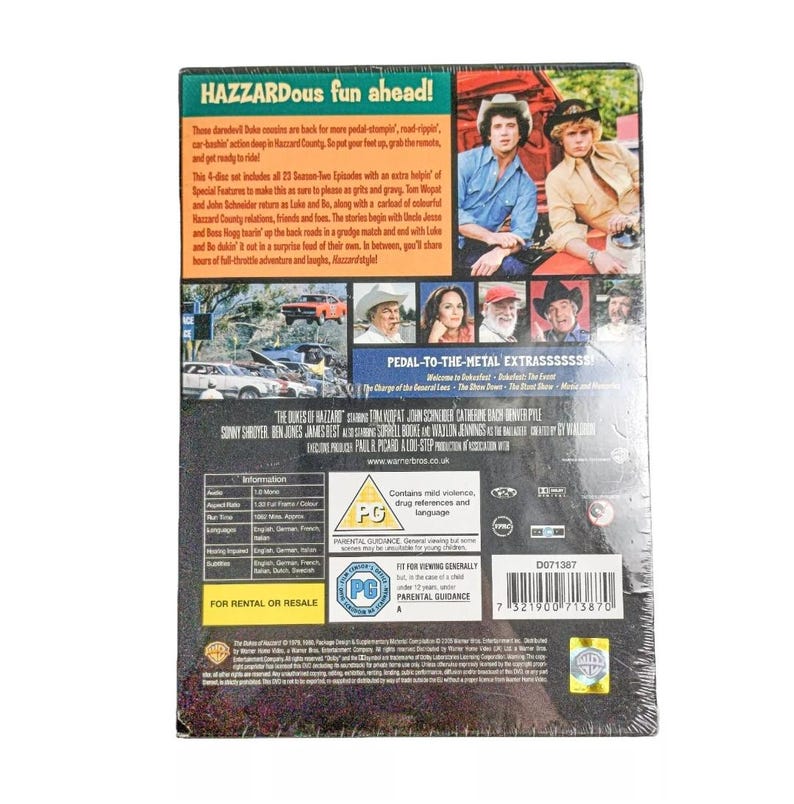 The Dukes of Hazzard Complete Second Season DVD Classic TV Series Box ...