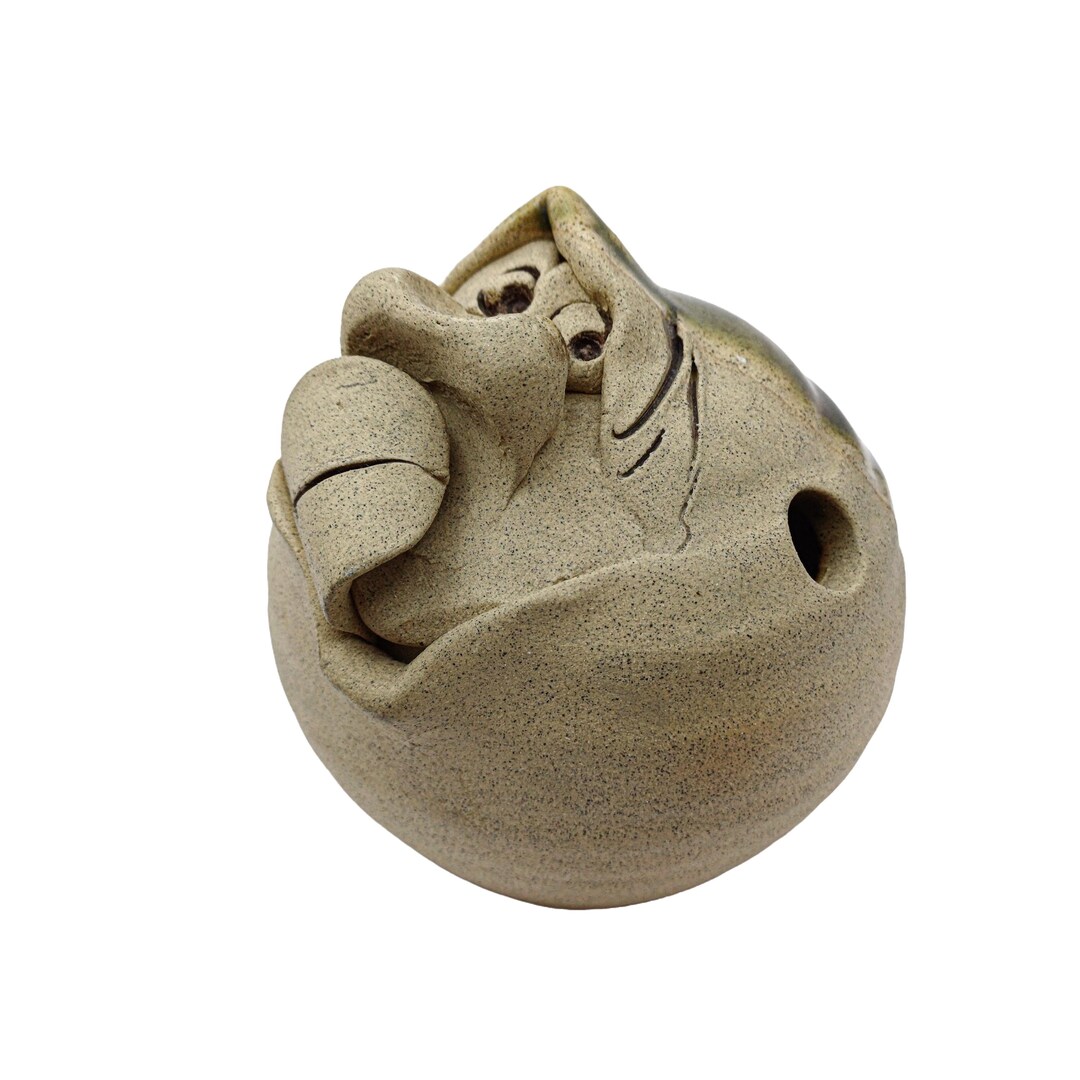 Pretty Ugly Pottery Troll Face Sculpture | Vintage Handmade Welsh ...