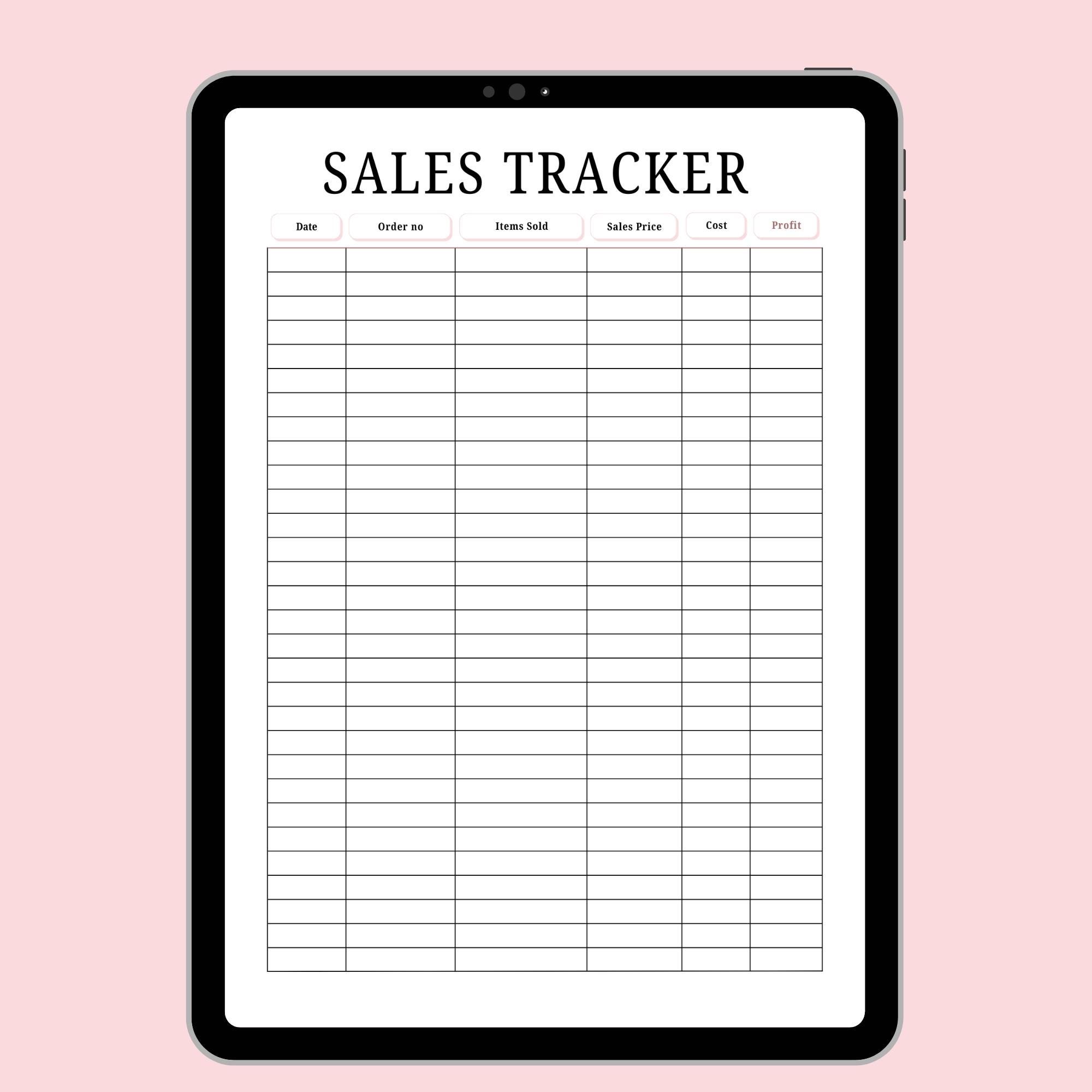 PRINTABLE SALES TRACKER, Fillable Sales Log, Sales Tracker, Sales ...