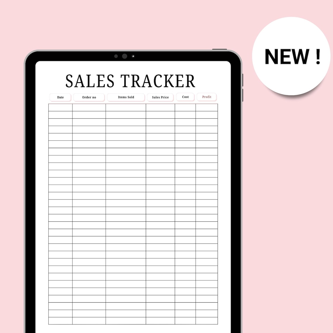 Printable Sales Tracker: Fillable Sales Log (PDF) - Etsy