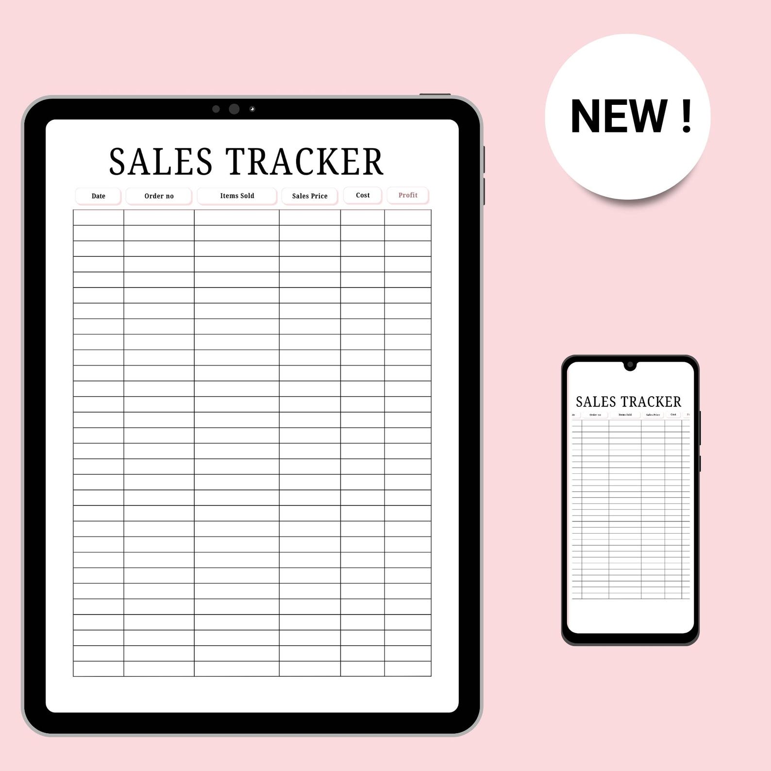 PRINTABLE SALES TRACKER, Fillable Sales Log, Sales Tracker, Sales ...