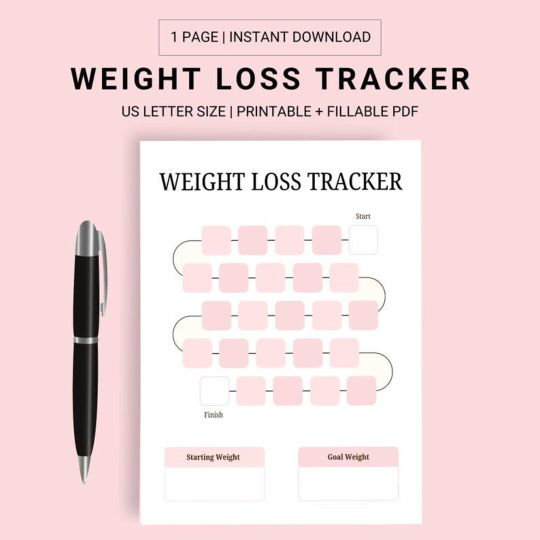 Weight Loss Planner: Fitness, Meal & Habit Tracker (digital PDF) - Etsy