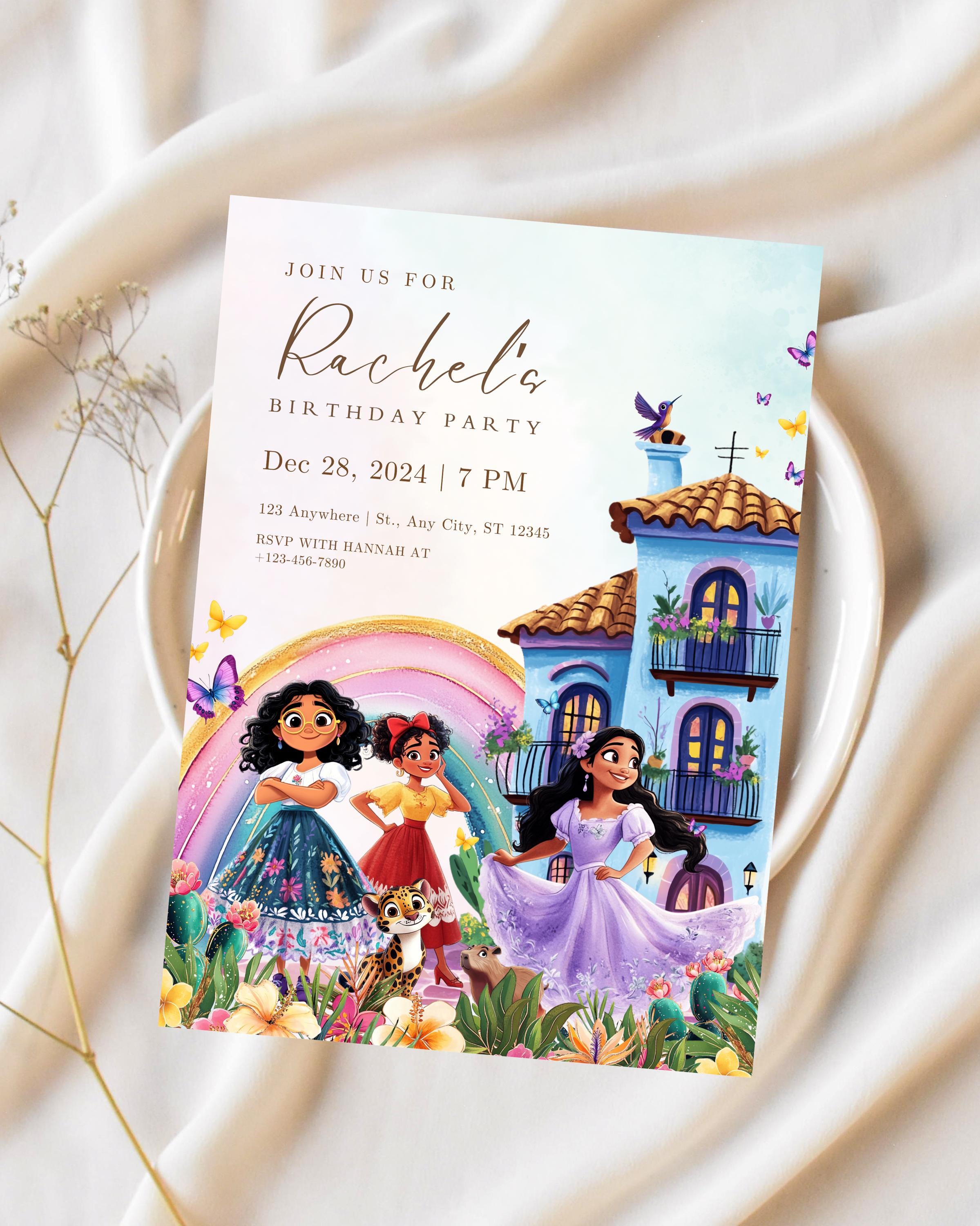 Encanto Printable Personalized Kids Birthday Party Invitation, Mirabel ...