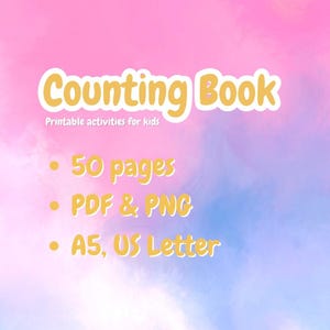 Printable Mathematics Busy Book for Kids, Preschool Number Activities ...