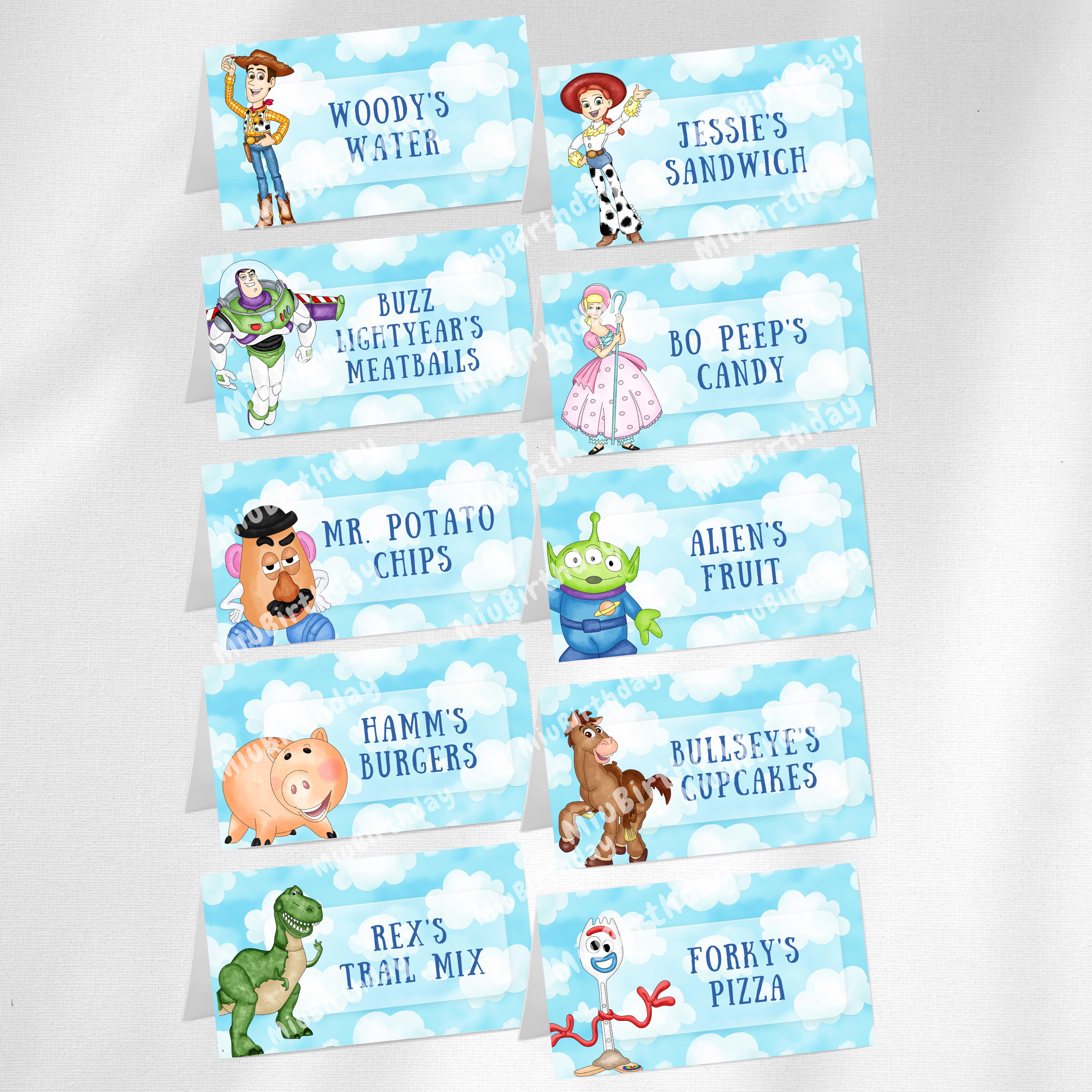 Editable Toy Story Birthday Table Food Tent, Toy Story Food Label ...