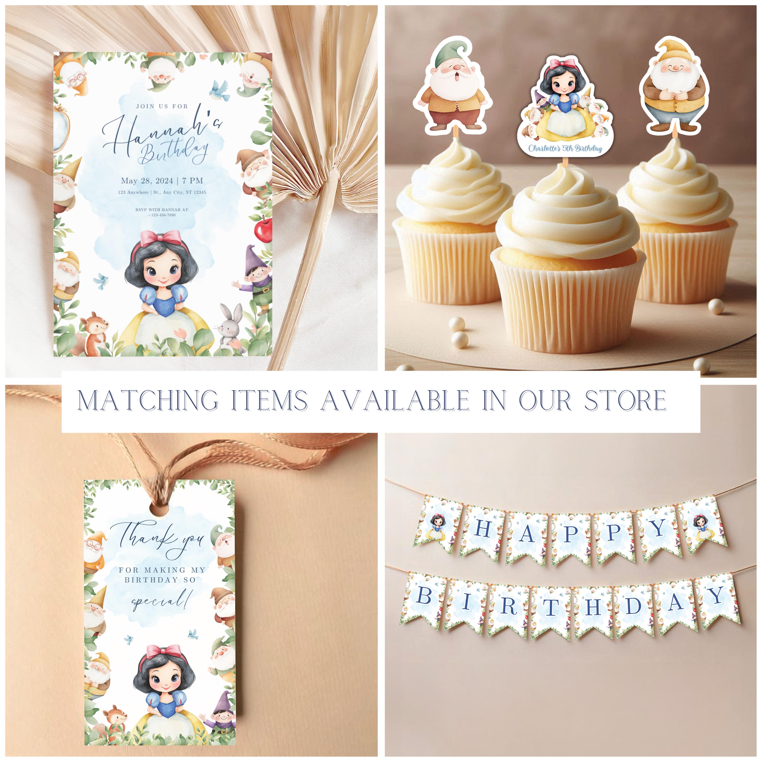 Snow White Birthday Milestone Sign, Editable Snow White Milestone ...
