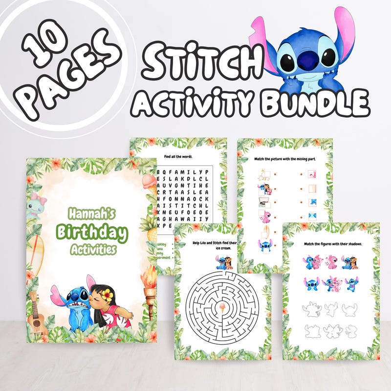 Hojas de lilo stitch - Etsy México