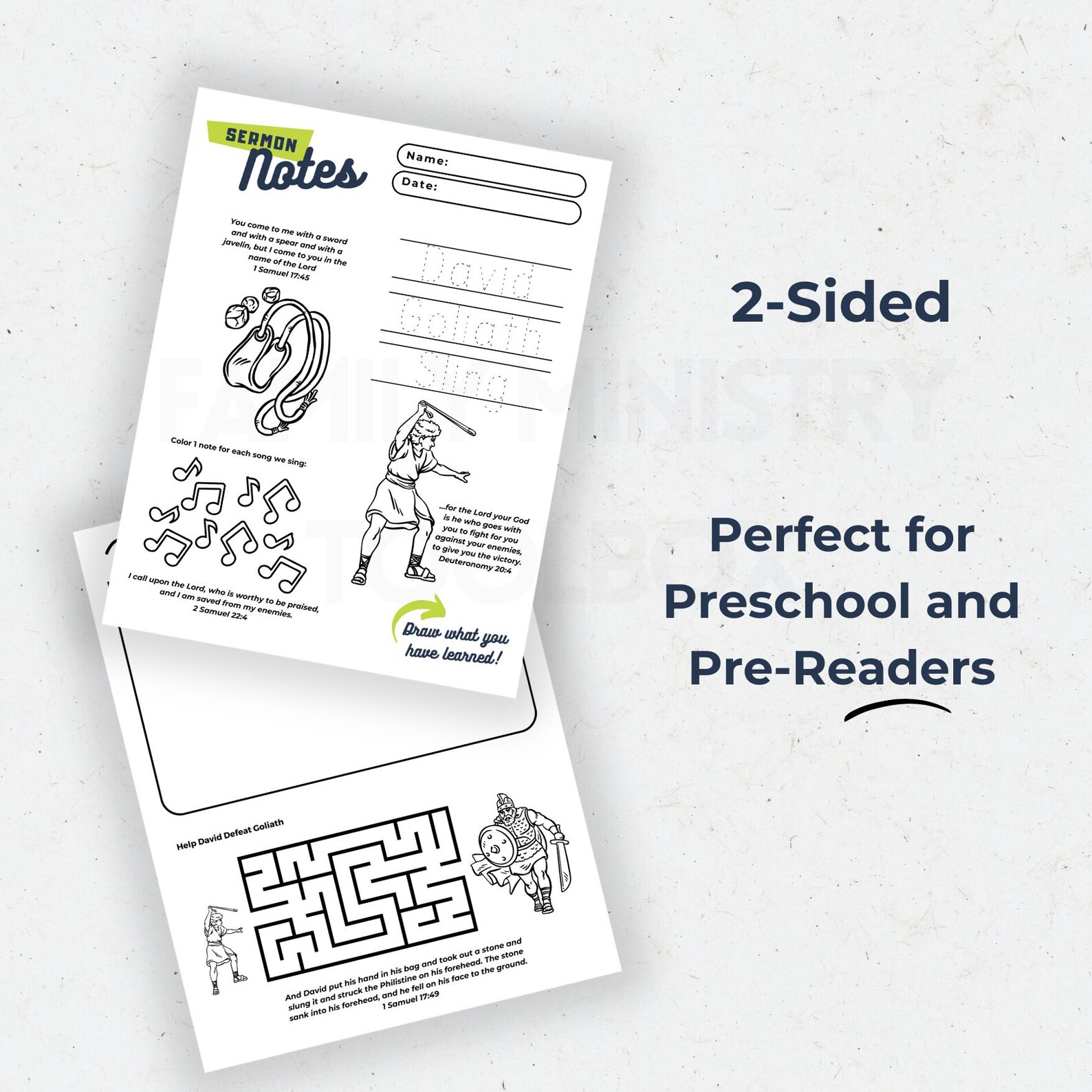 Kids Sermon Notes | Printable Sermon Notes for Reaching the Heart of a ...