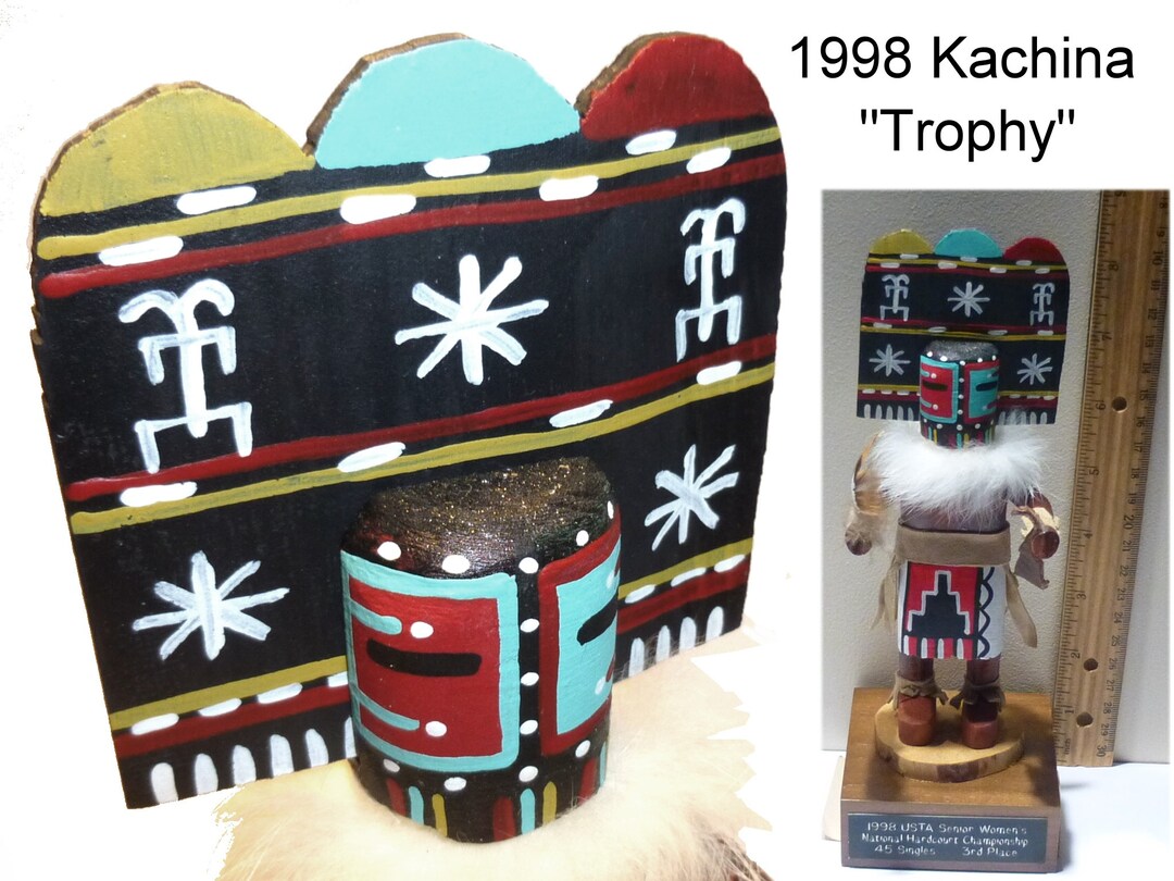 Vintage Hemis Kachina Made by Apache. Made Into 1998 Tennis Trophy ...
