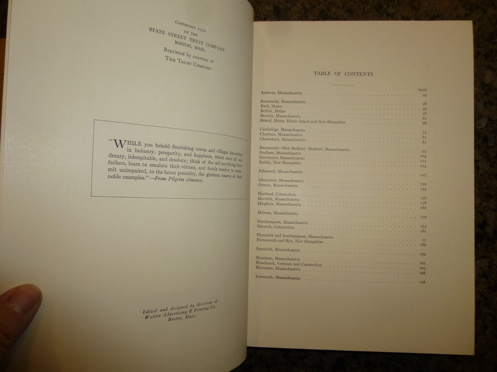 1936 Book: Towns of New England and Old England Ireland and | Etsy