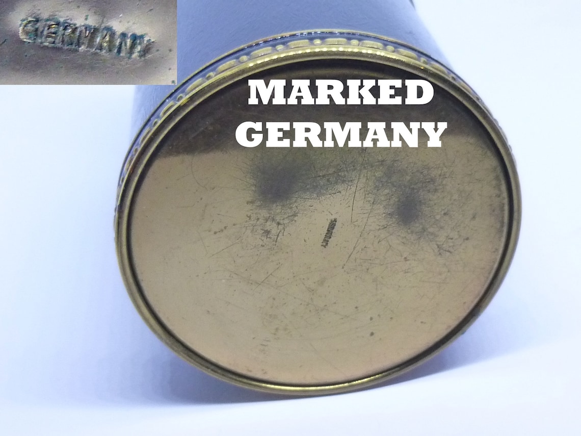 Vintage German Lift Top Cigarette Round Box With Carved - Etsy