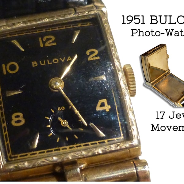 Bulova 17 Jewel Tank Watch - Etsy