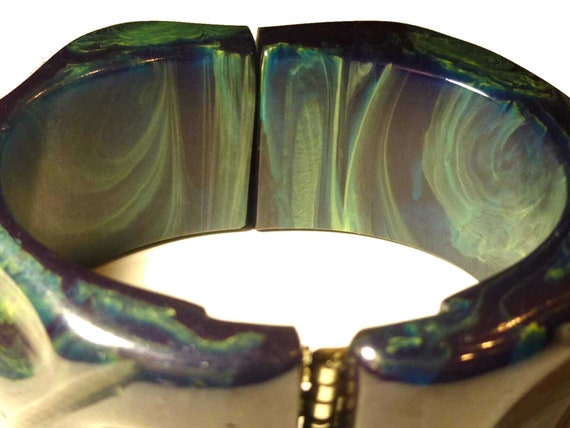 Amazing Blue Moon Bakelite Clamper. 1940s Vintage Car… - Gem