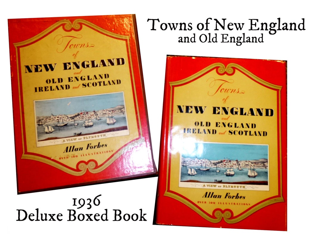 1936 Book: Towns of New England and Old England, Ireland and Scotland ...