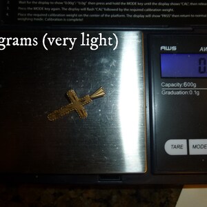 14k Gold Cross Pendant. Marked 14k and MA for Michael Anthony Jewelers ...