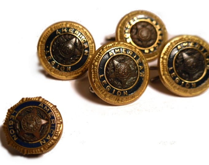 American Legion 4 Vintage Buttons. One Tac Pin. One Auxillary - Etsy