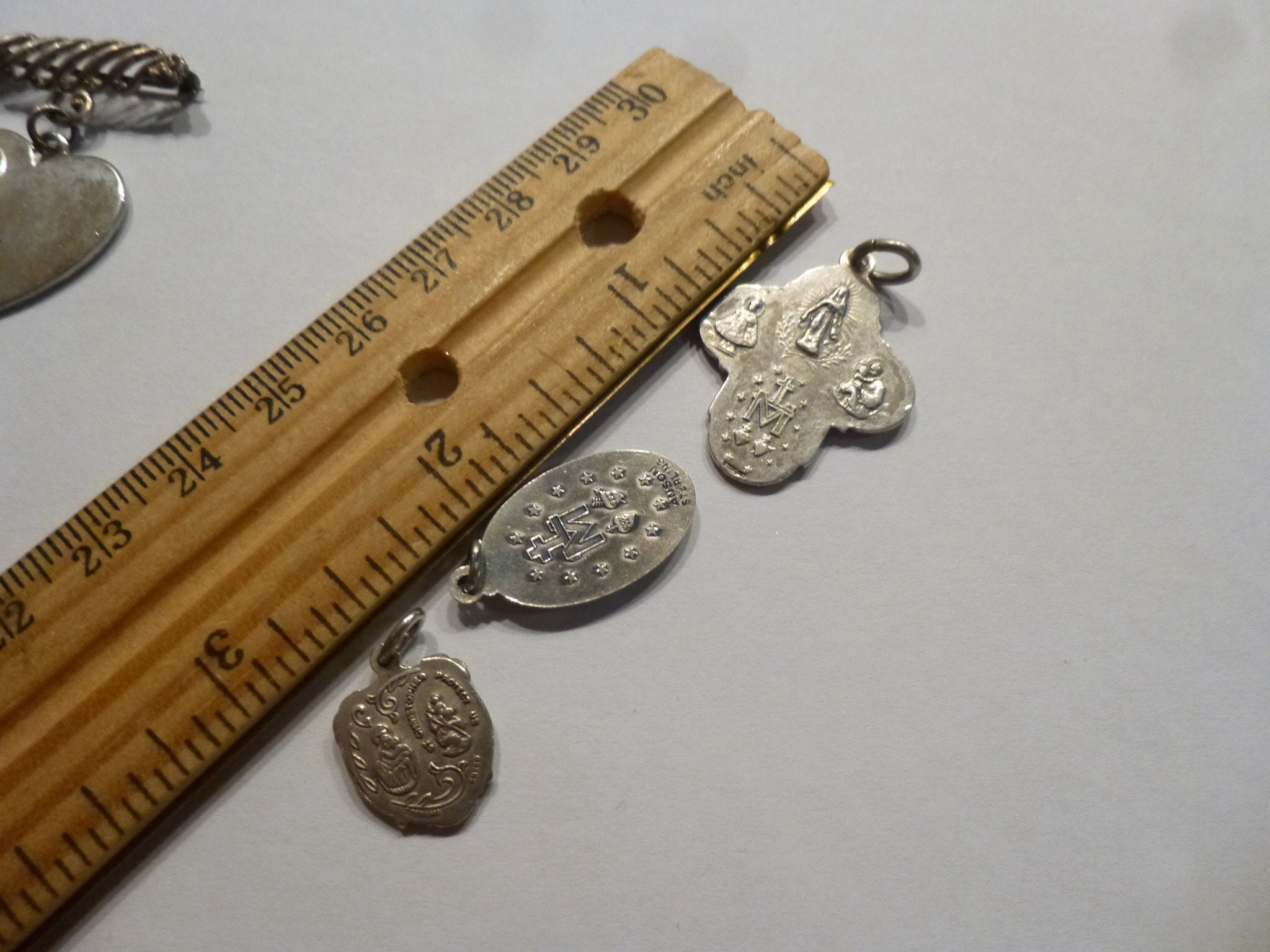 Three Vintage Catholic Medals ALL Marked Sterling. Anson | Etsy