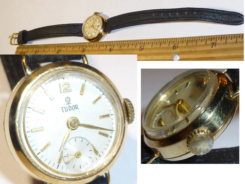 Vintage 9k Gold Tudor Rolex Ladies Watch, 1987, Swiss Movement - Etsy