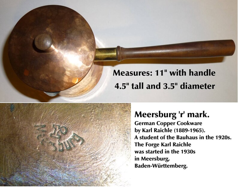 Bauhaus Trained Modernist Karl Raichle Hand-wrought Copper - Etsy