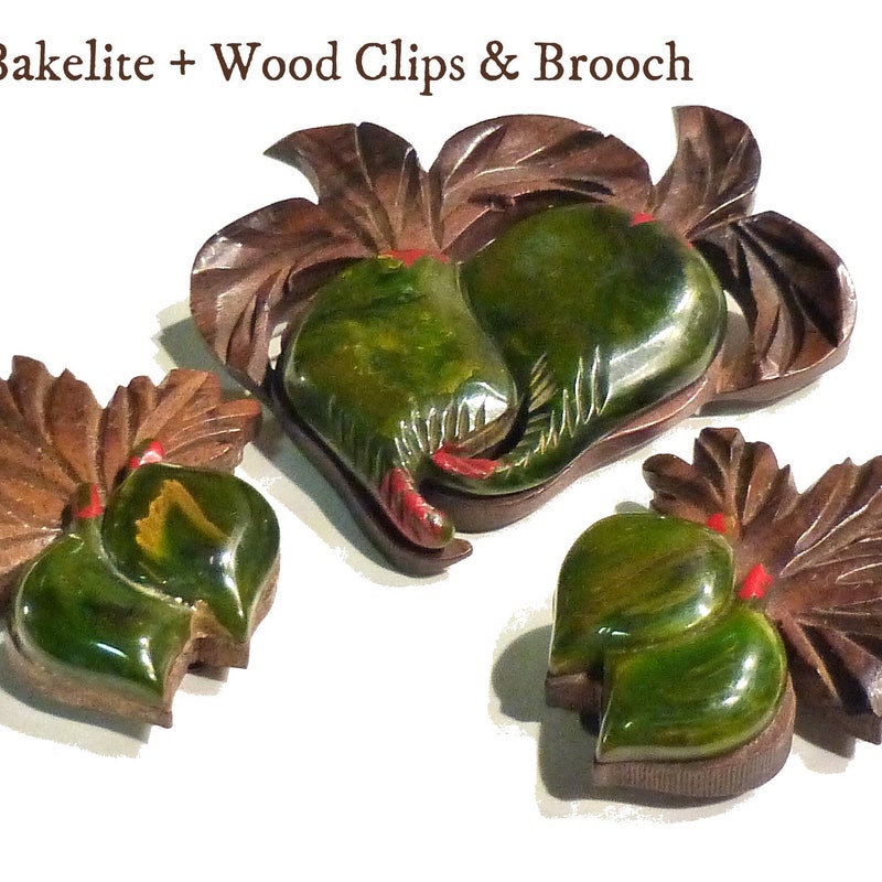 Bakelite Dress Clips - Etsy