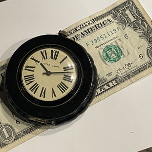 Vintage Otto Grun Clock Watch Set in Ladies Powder Box Compact ...