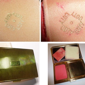 COTY Buckle Compact and Original Box. 1940s Double Vanity Coty New York ...