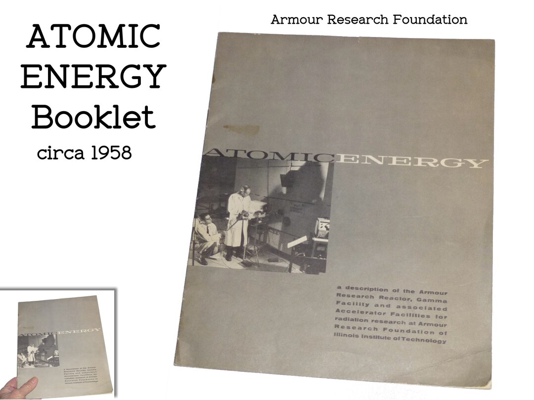 Atomic Energy Booklet: First Private Nuclear Reactor, 1950s Vintage - Etsy