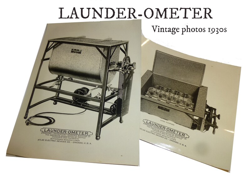 Vintage Industrial Machinery Photographs. LAUNDER-OMETER Made - Etsy
