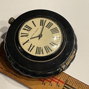 Vintage Otto Grun Clock Watch Set in Ladies Powder Box Compact ...