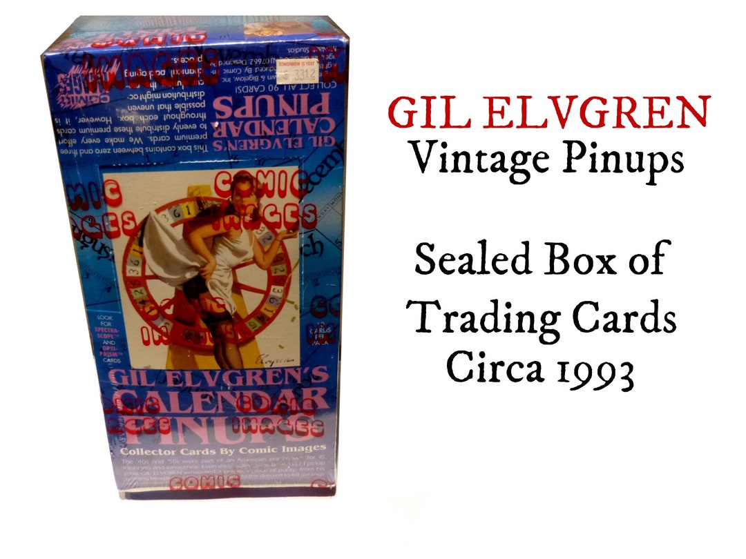 Gil Elvgren SEALED Box of Pin-up Trading Cards. Printed by "comic ...