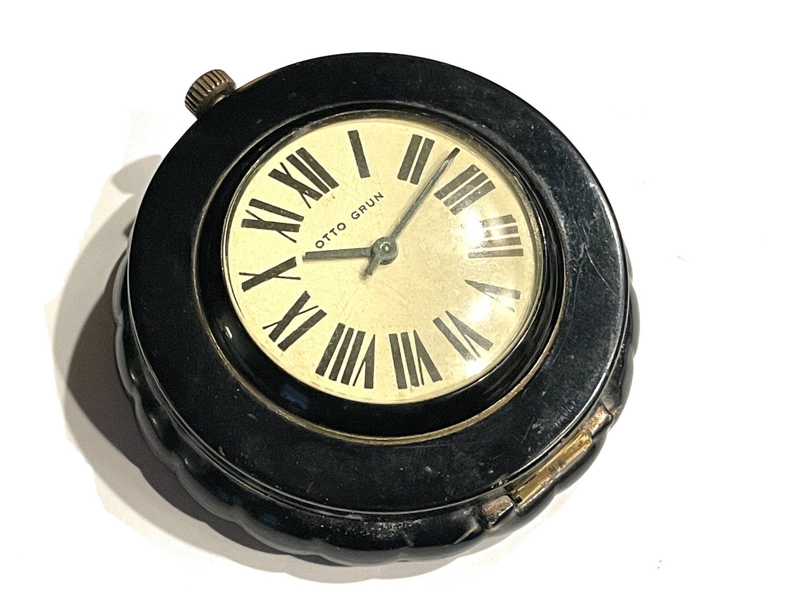 Vintage Otto Grun Clock Watch, Ladies Powder Compact, Circa 1940s - Etsy