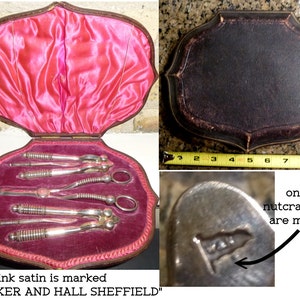 Walker and Hall Plated Dessert Set. Nutcrackers, Nut Picks and Grape ...