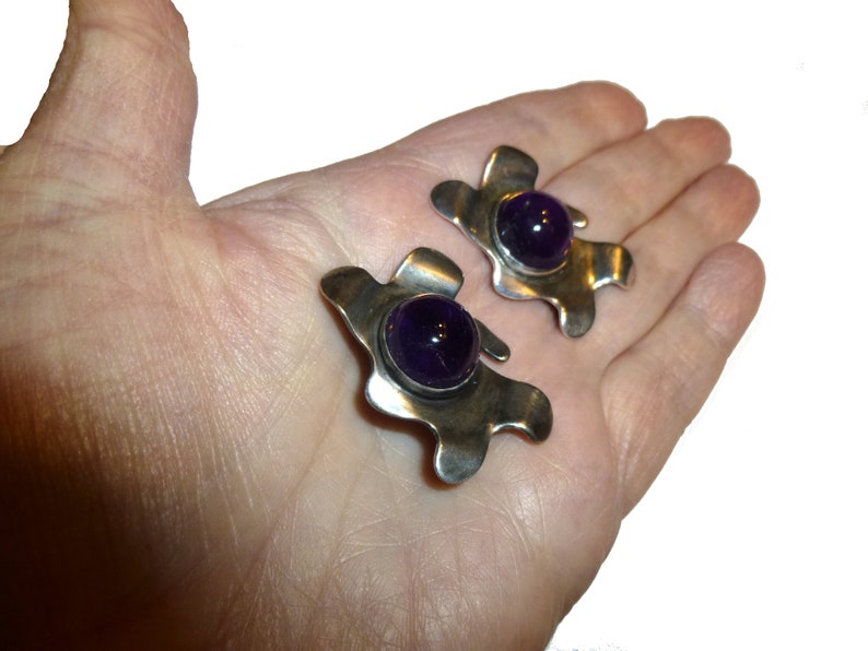 Pair of Sam Kramer Signed Modernist Brooches. Vintage - Etsy