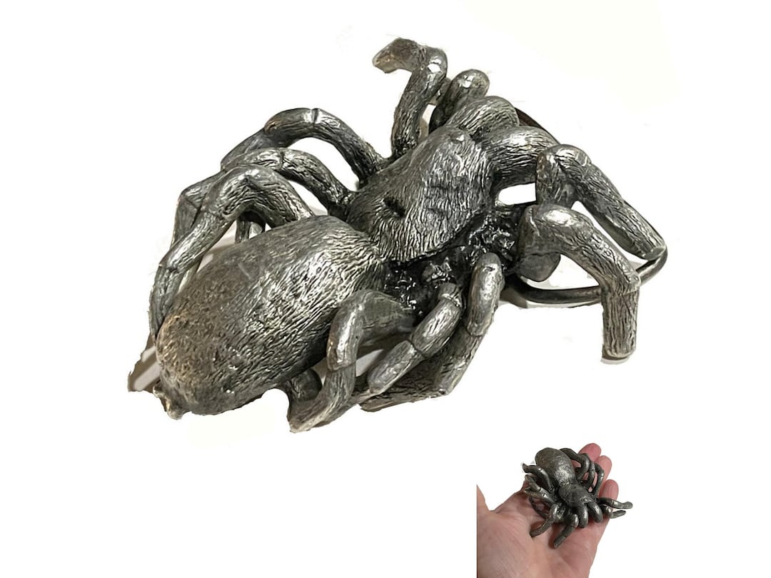 Large 1977 Pewter Tarantula Spider Belt Buckle. Stunning Detail ...