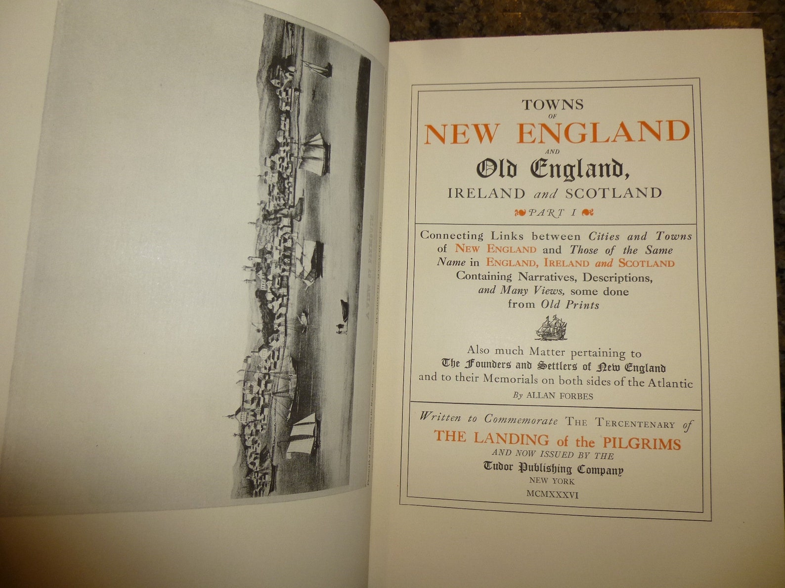 1936 Book: Towns of New England and Old England Ireland and | Etsy