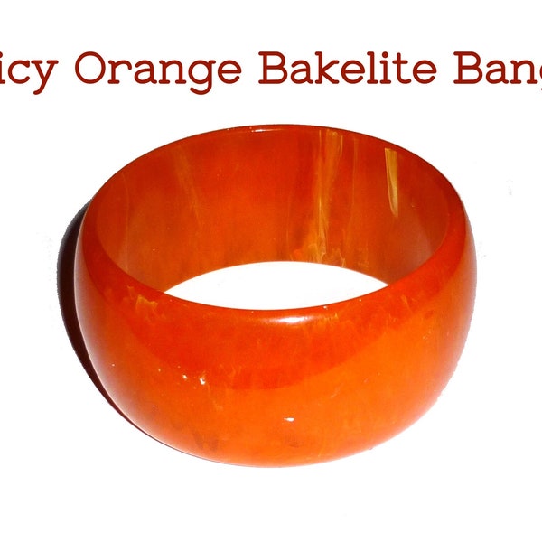 Orange Bakelite - Etsy