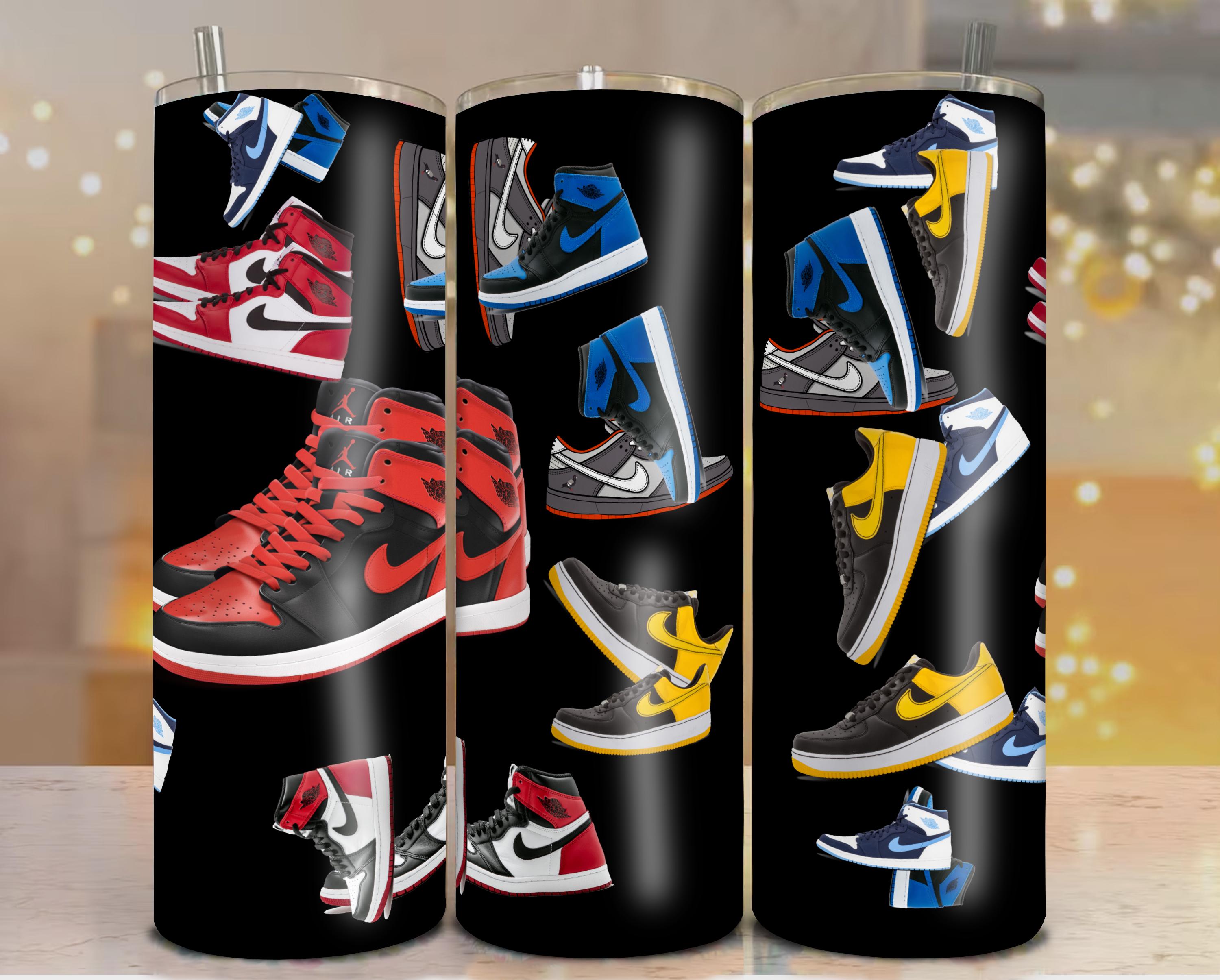 Nike Sneaker, Skinny Tumbler Wrap 20oz Sublimation Wrap | JPG Digital ...