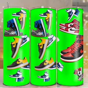 Nike Sneaker, Skinny Tumbler Wrap 20oz Sublimation Wrap | JPG Digital ...