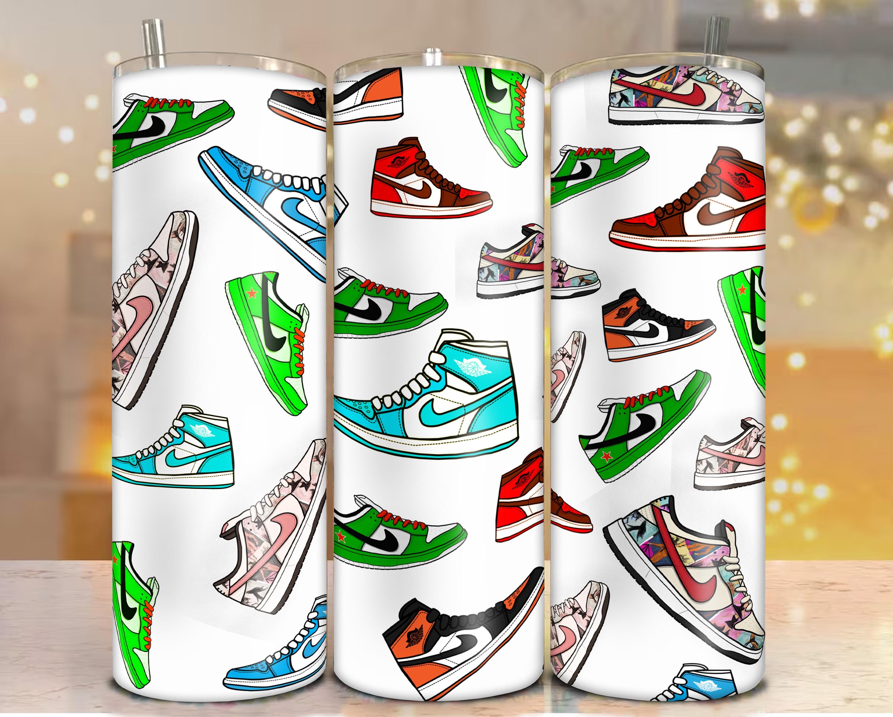 Nike Sneaker, Skinny Tumbler Wrap 20oz Sublimation Wrap | JPG Digital ...