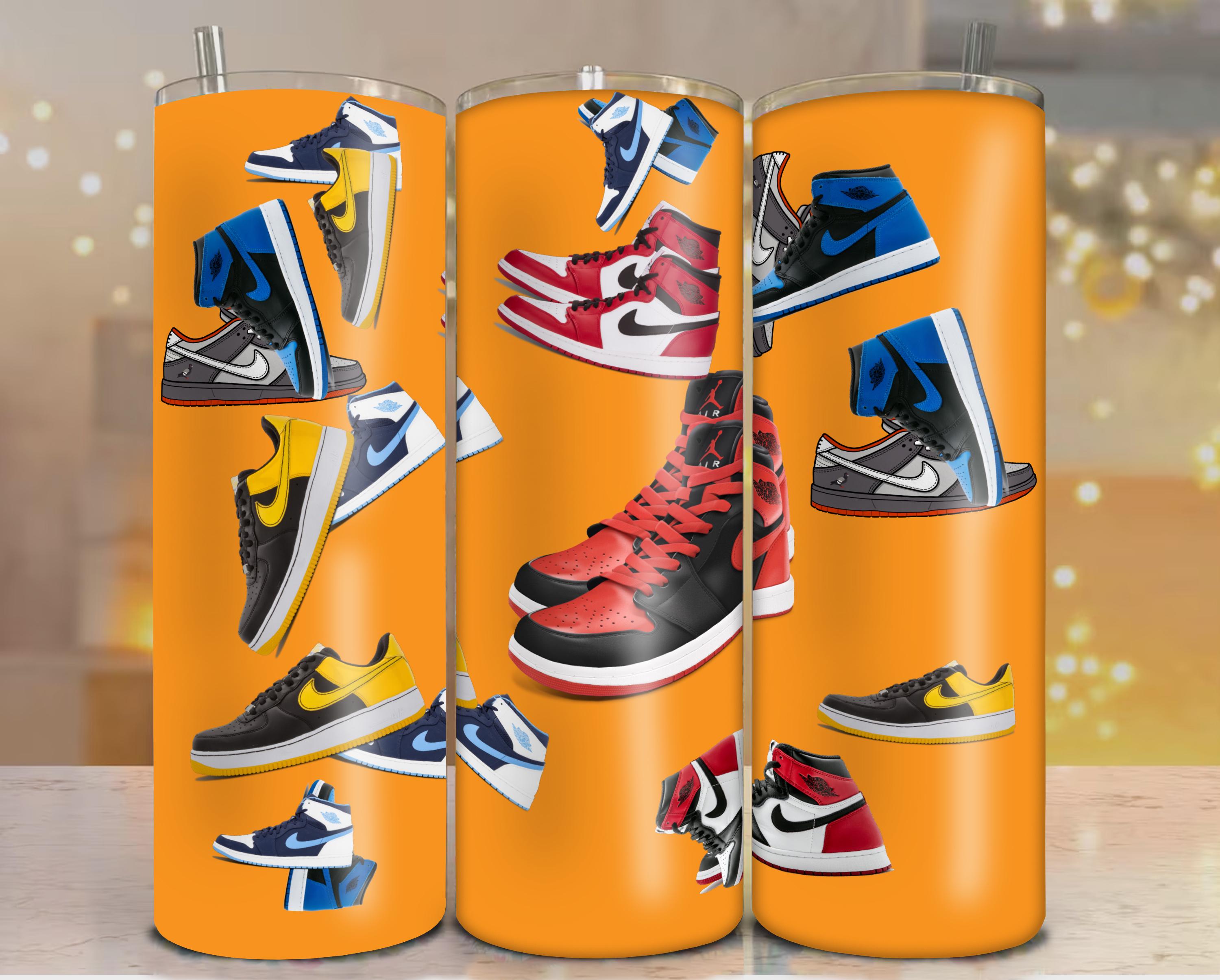 Nike Sneaker, Skinny Tumbler Wrap 20oz Sublimation Wrap | JPG Digital ...