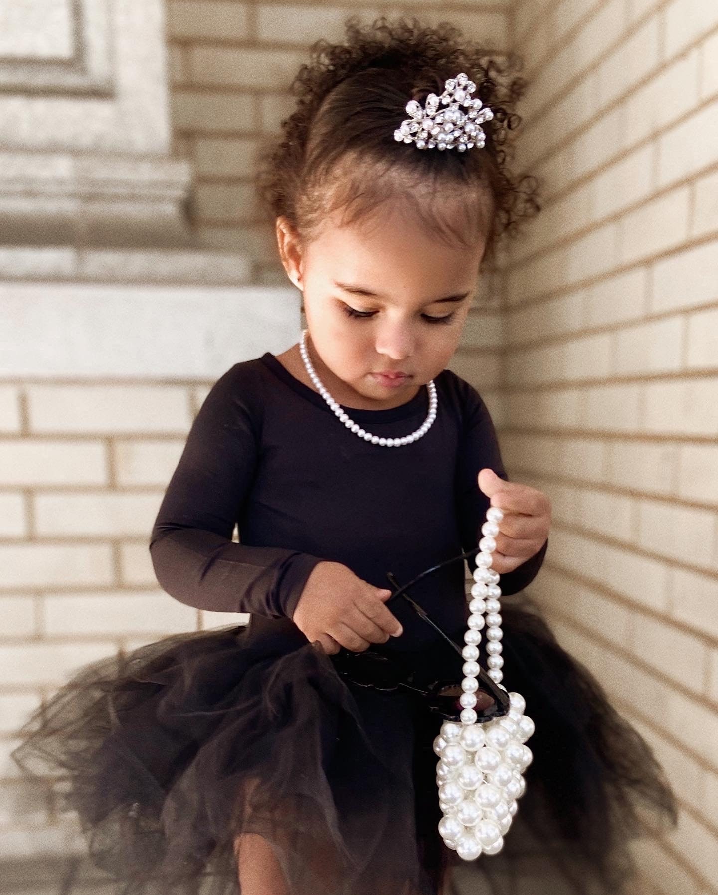 Child Real Pearl Necklace & Bracelet Matching Set W/ Gold Clasp ...