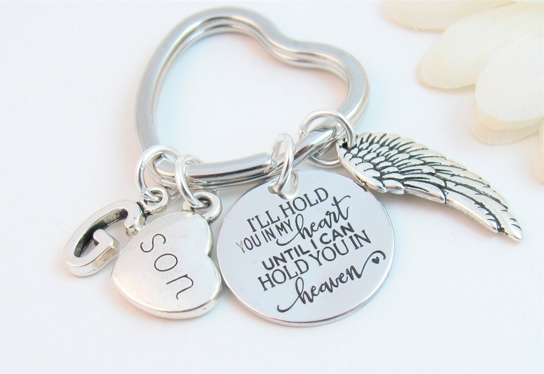 Personalized Bereavement Sympathy Gift, Loss of Son Memorial Angel Wing ...