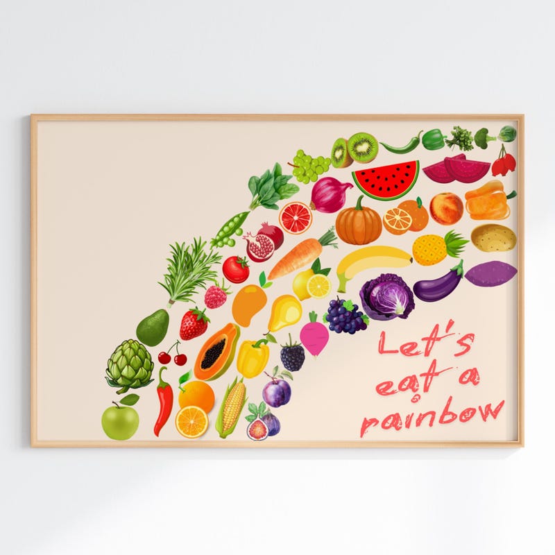 Eat a Rainbow Wall Decor - Etsy